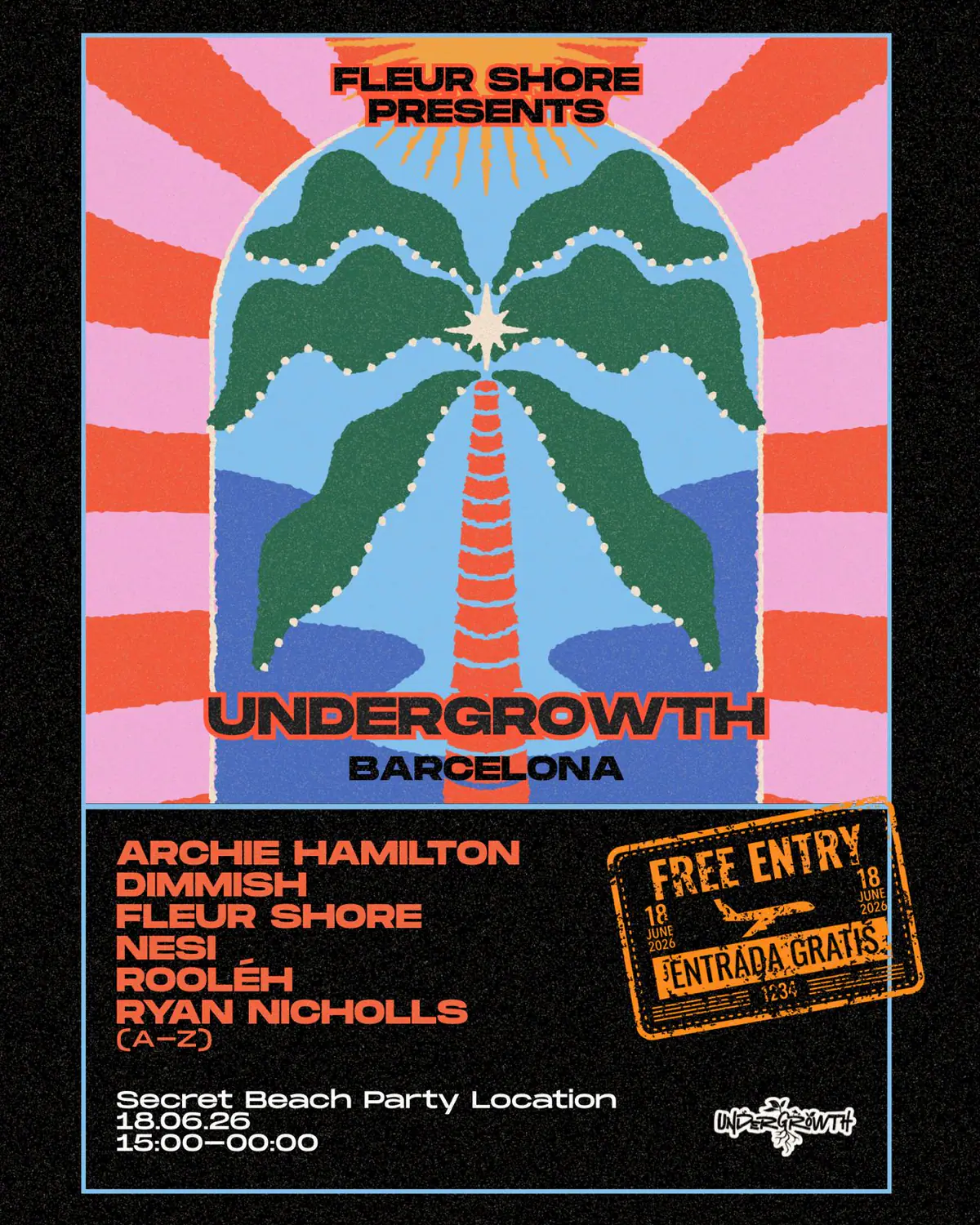 FREE OPEN AIR BEACH PARTY: Fleur Shore pres Undergrowth - OFFBCN ...