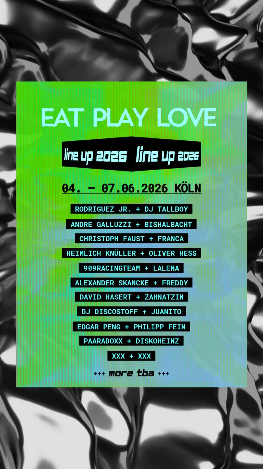 Eat Play Love Festival Cologne 2026 | Tickets, Lineup & Event Details
